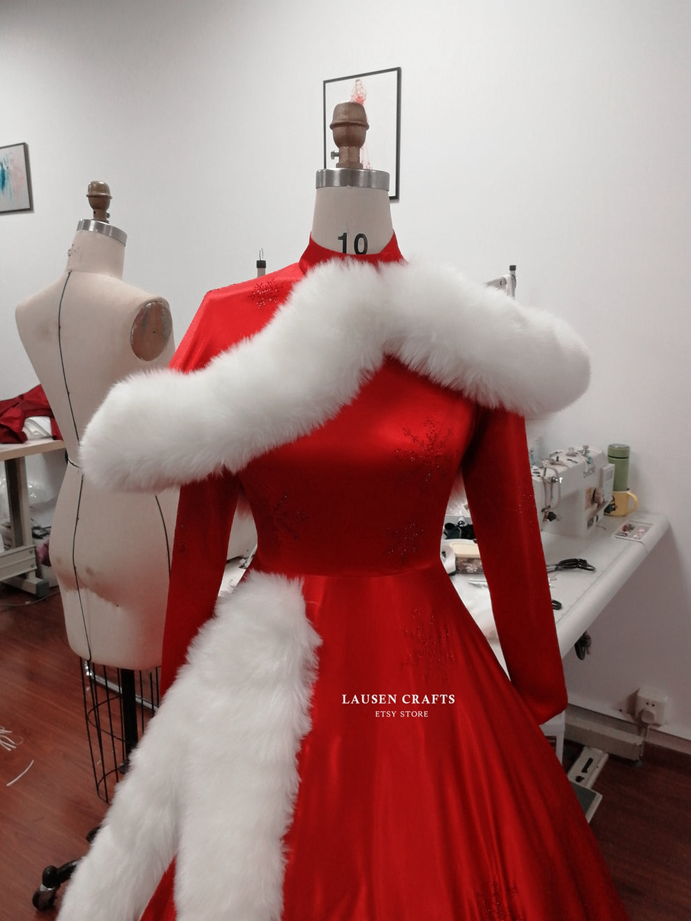 Vera Ellen as Judy Haynes Red Dress White Christmas Costume – LausenCrafts